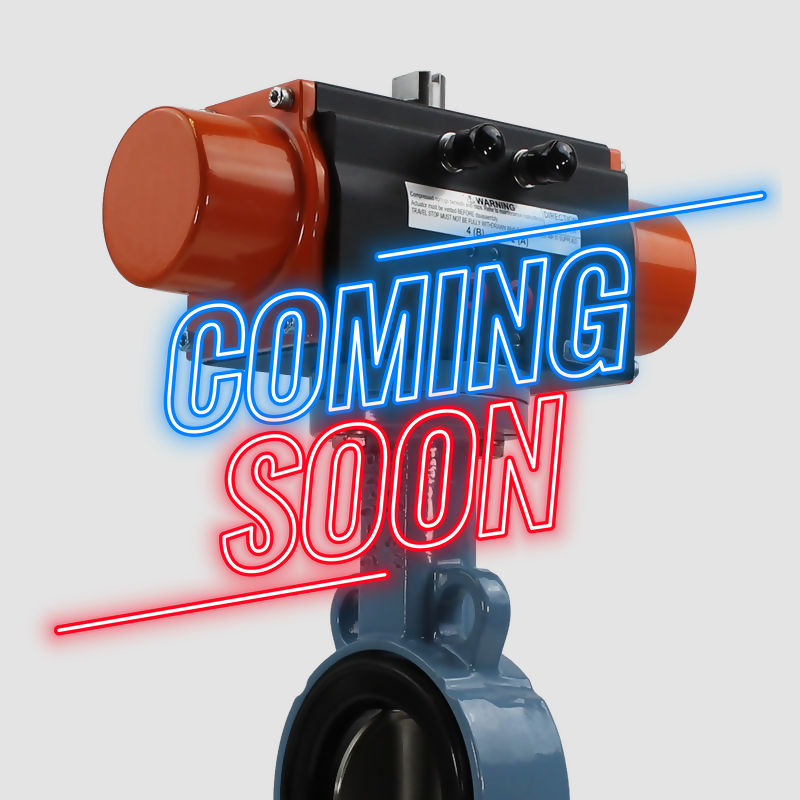 Ductile Iron Actuated Butterfly Valves Wafer Type 20W3040