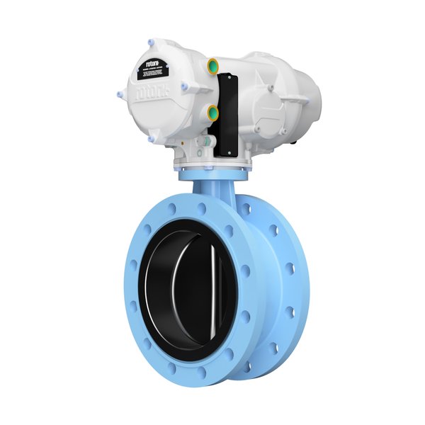 20H3040NDN04503P00PN16 TTV Rotork Actuated Double Flanged Butterfly ...