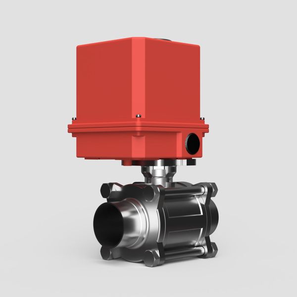AV-L3100BWEDN0008AV24VDC Actuated Ball Valves Butt Weld 3 PCE Full Bore ...