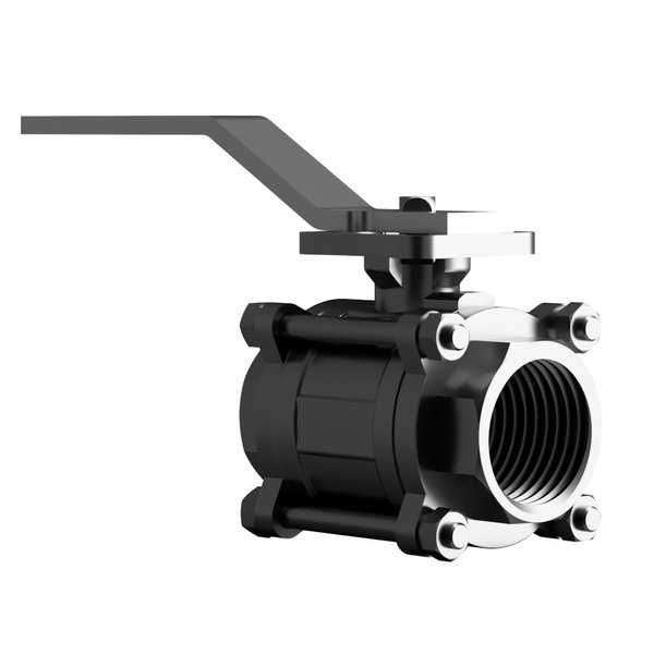 AV-L3000NPTDN0020 Screwed NPT 3 PCE Full Bore Stainless Steel A351 CF8M ...