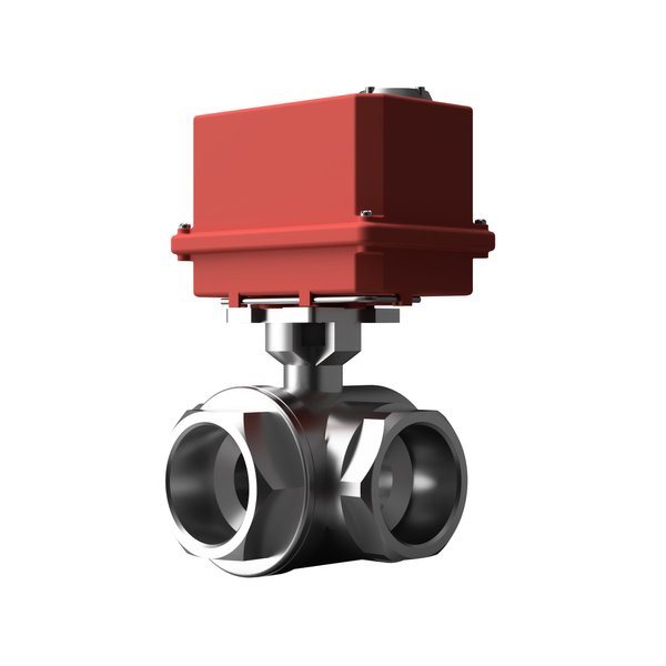 AV-L5000BSP3W008AV240VAC 3-Way Motorised Ball Valves Screwed BSP ...