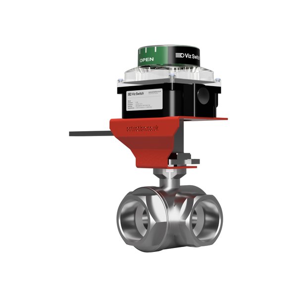 AV-L5400BSPDN0032 Screwed BSP Full Bore 3-Way Stainless Steel A351 CF8M ...