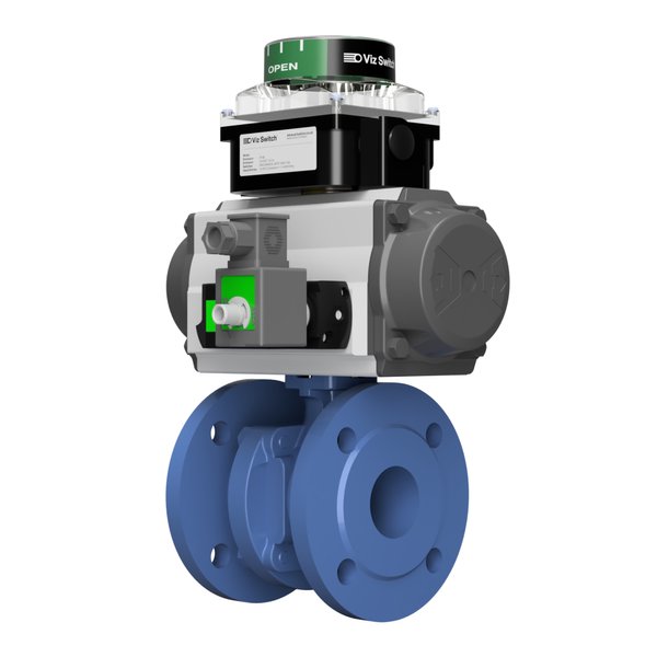 AV-L5561DN0050AT031DA Air Torque Actuated Ball Valves Flanged ANSI 150 ...