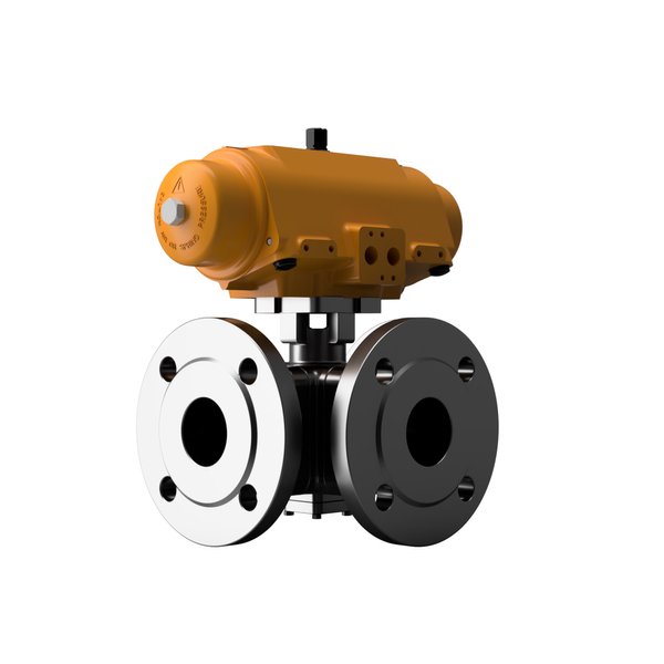 AV-L5K00P16DN0050XL000DA Hytork XL Actuated Ball Valves Flanged PN16 3 ...
