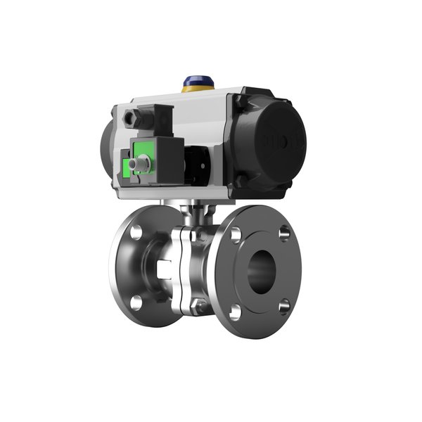 AV-L6100150DN0065AT010SR Air Torque Actuated Ball Valves Flanged ANSI ...