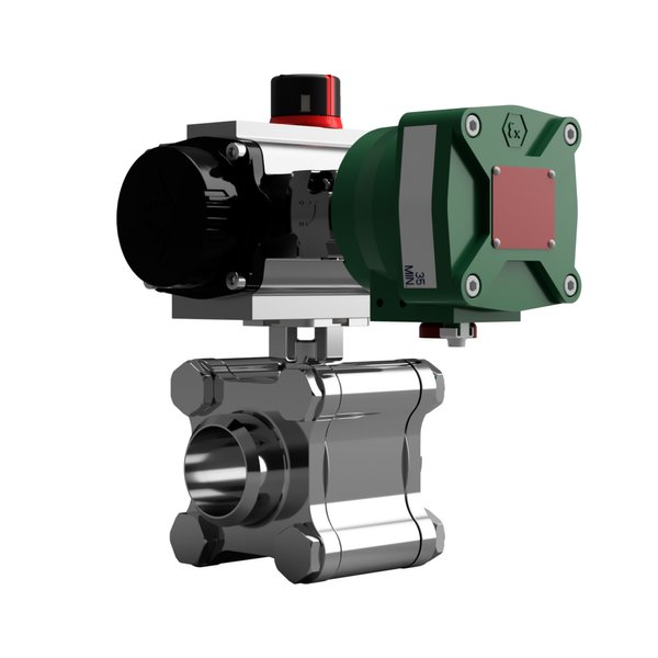 AV-L8100FSBDN0025AC50DA Actreg Actuated Ball Valves Butt Weld 2000 PSI ...