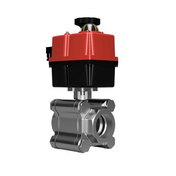 AV-L8200FSSDN0020JJ24VDC Actuated Ball Valves Socket Weld 3 PCE Full ...