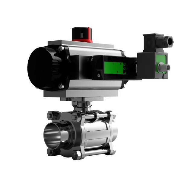 AV-L9CB0TRIDN0100AC10DA Actreg Actuated Ball Valves Tri Clamp BS4825 ...