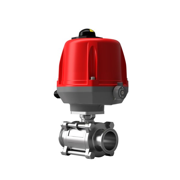 AV-L9CB0TRIDN0050VRBBB Actuated Ball Valves Tri Clamp BS4825 3 PCE Full ...